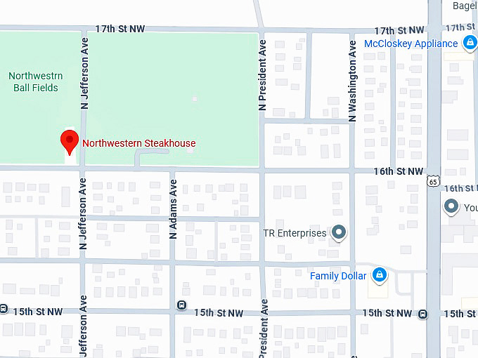 16. northwestern steakhouse map
