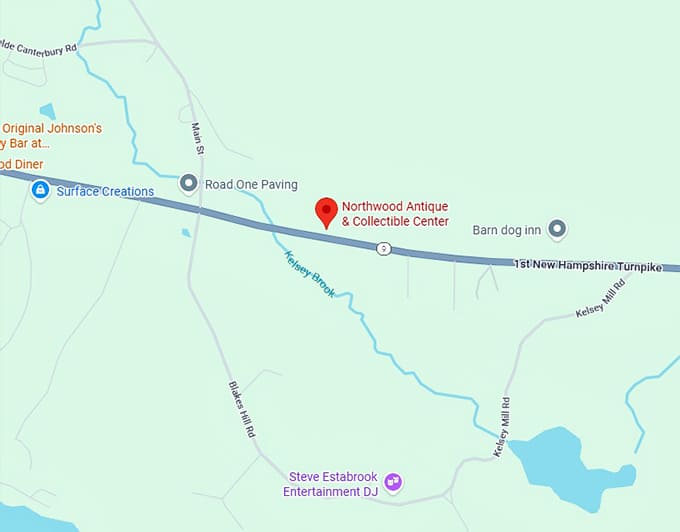 northwood antique & collectible center map