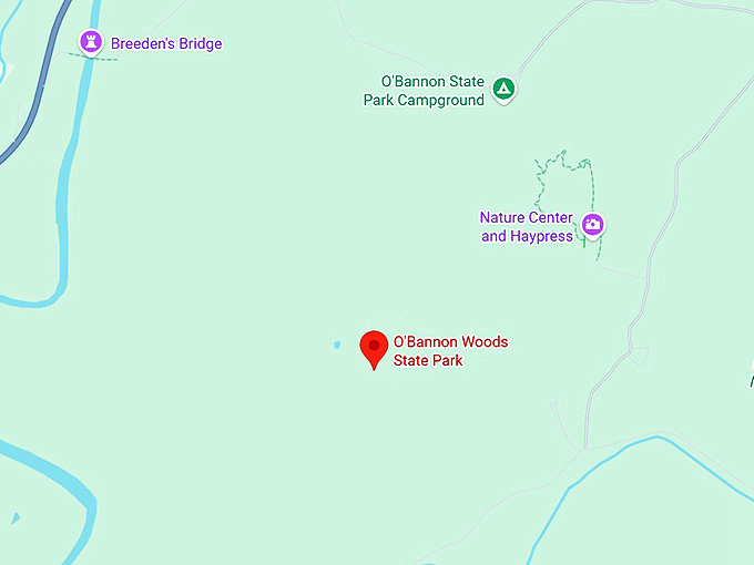 16. o'bannon woods state park map