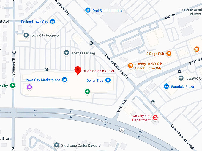 ollie's bargain outlet map