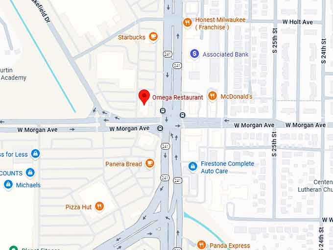 16. omega restaurant map