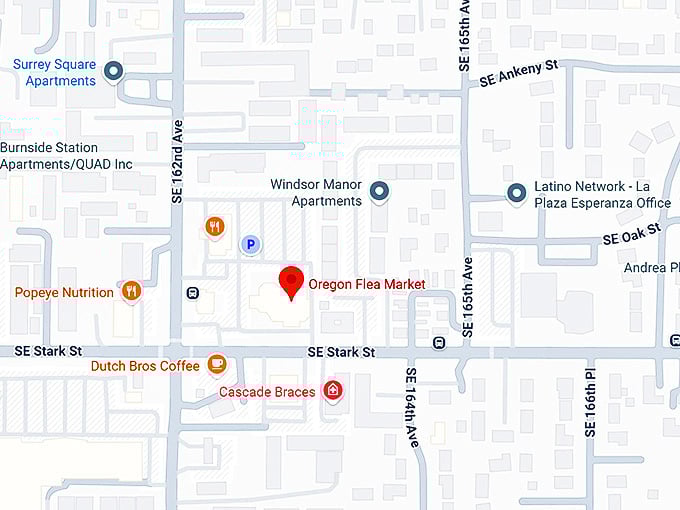 oregon flea market map