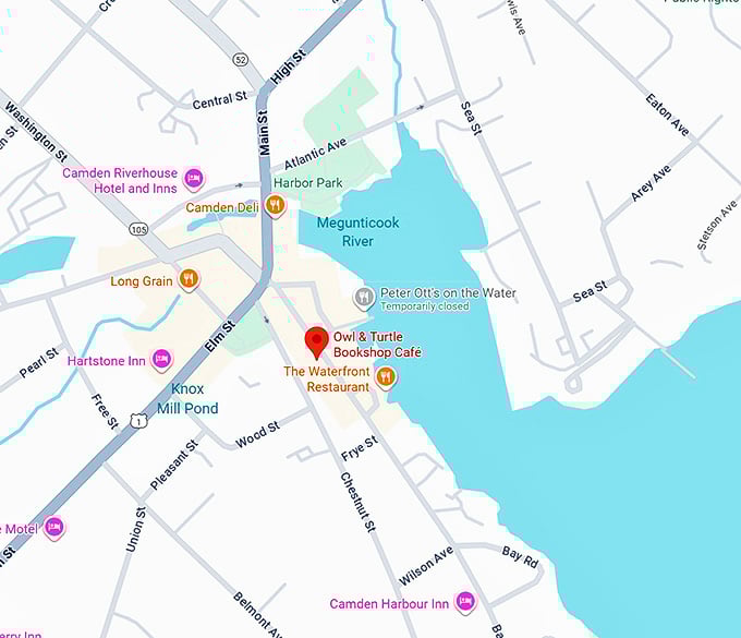 16. owl & turtle bookshop caf&eacute; map