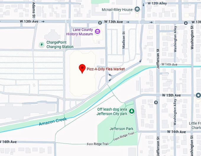 16. picc a dilly flea market map