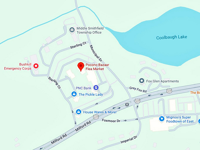 16. pocono bazaar flea market map