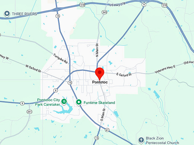16. pontotoc ms map