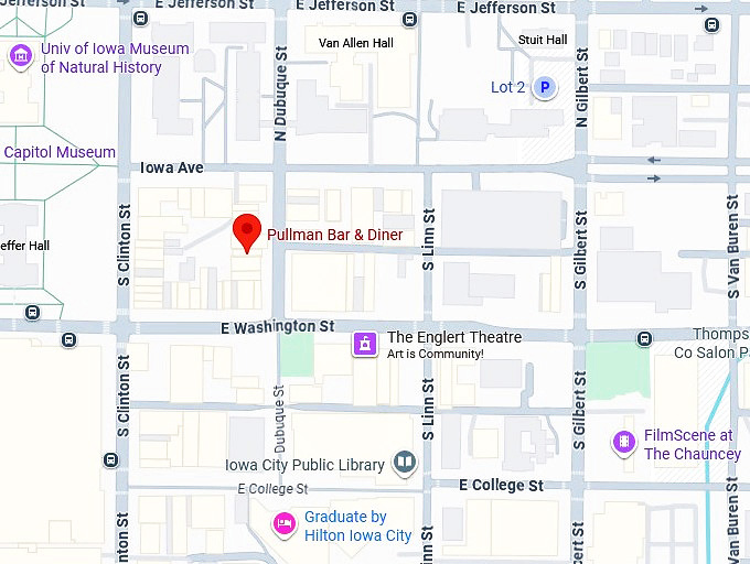 16. pullman bar & diner map