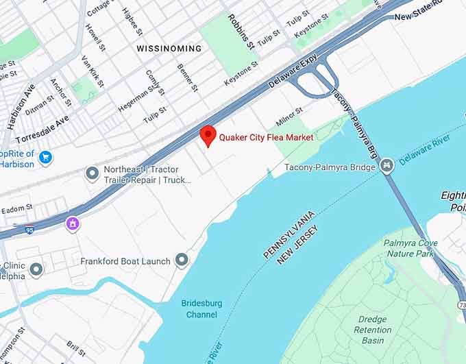 16. quaker city flea market map