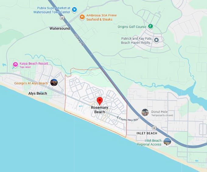 rosemary beach map