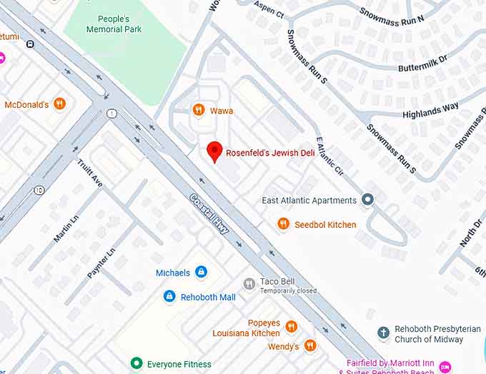 16. rosenfeld's jewish deli map