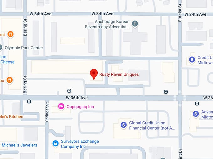 rusty raven uniques map