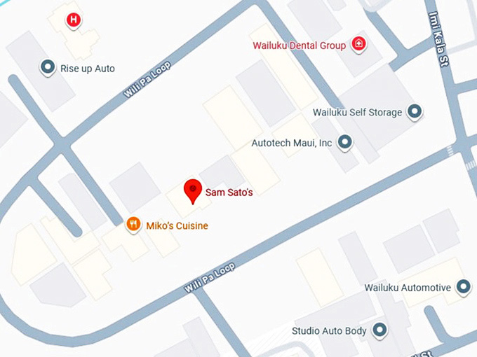 16. sam sato's inc map