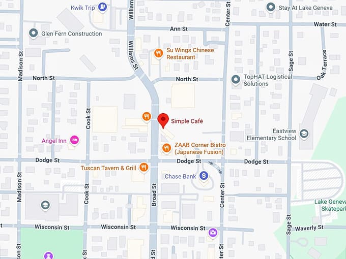 16. simple caf&eacute; (525 broad st) map