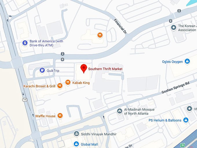 16. southern thrift market map