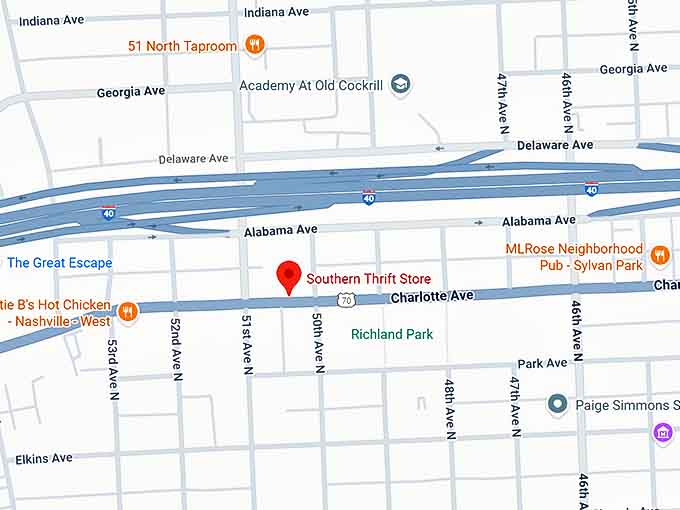 16. southern thrift store map