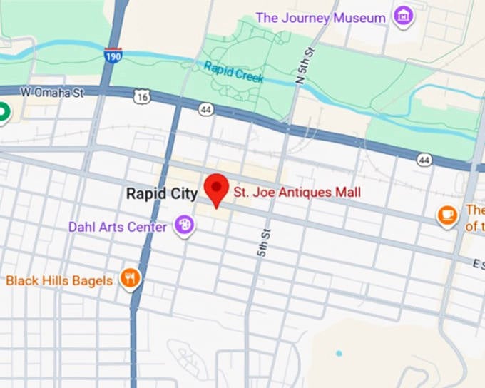16. st. joe antiques mall map