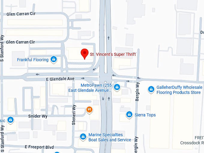 16. st. vincent's super thrift map