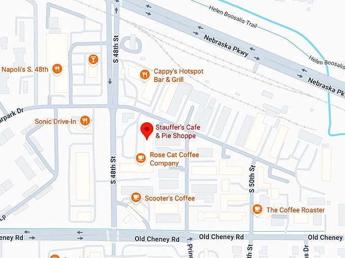 16. stauffer&rsquo;s cafe & pie shoppe map