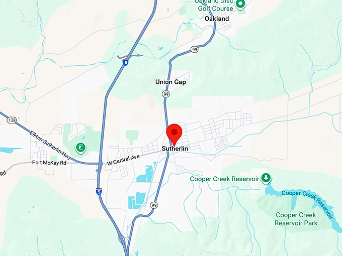 16. sutherlin or map