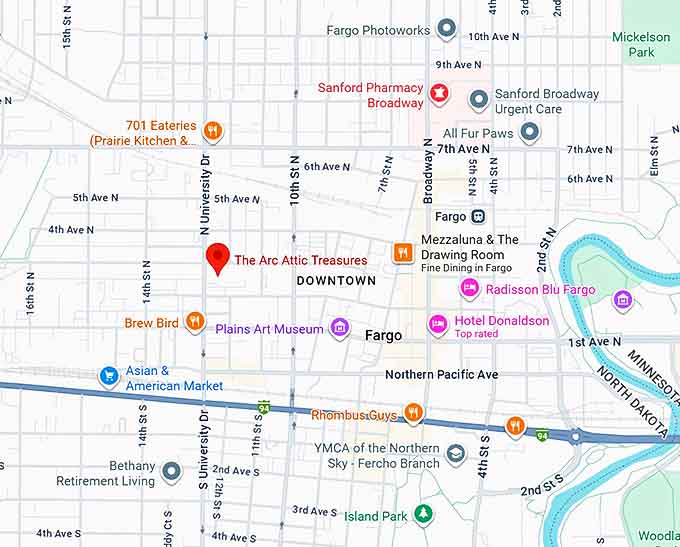 16. the arc attic treasures map