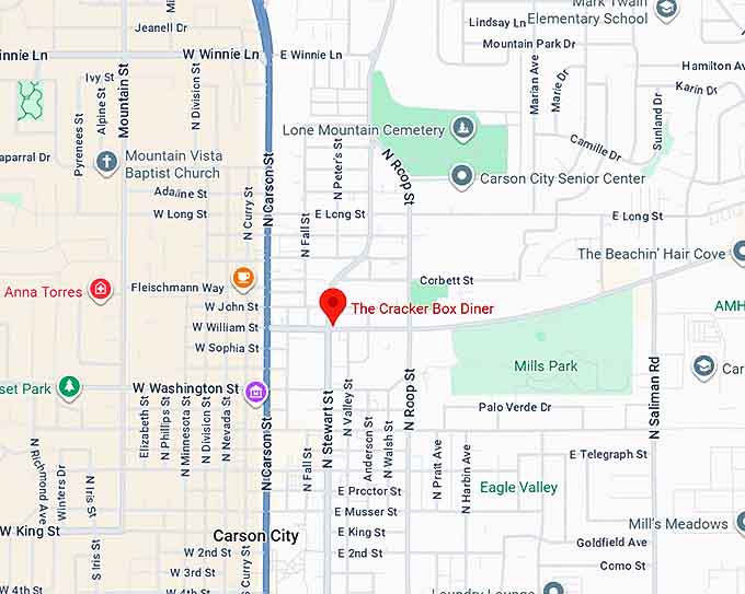 16. the cracker box diner map