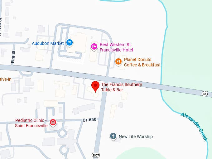 16. the francis southern table & bar map