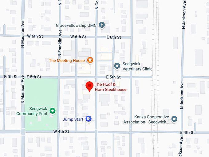 16. the hoof & horn steakhouse map