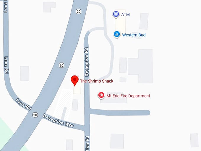 16. the shrimp shack map