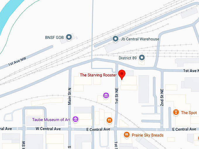 16. the starving rooster map