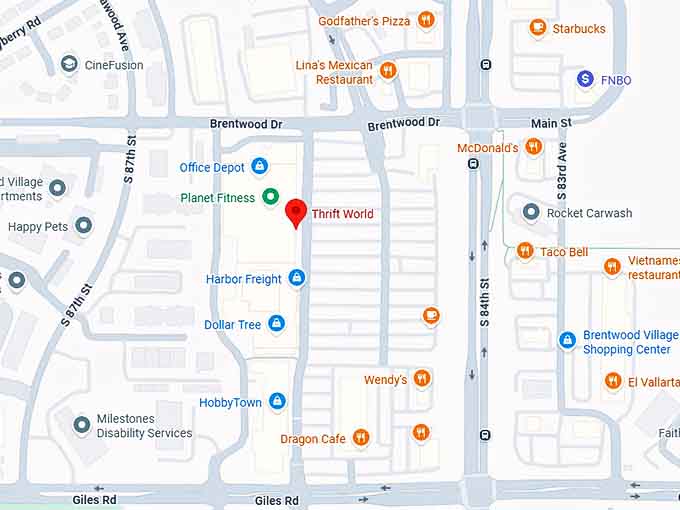16. thrift world map