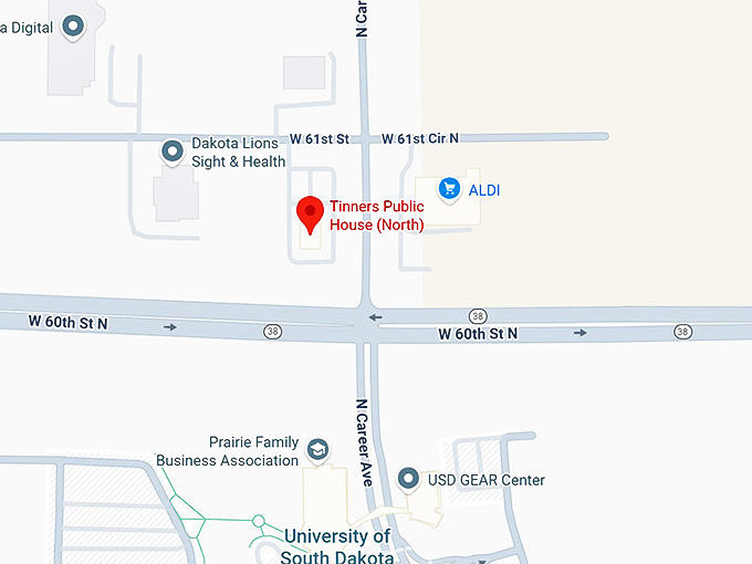 16. tinners public house (north) map