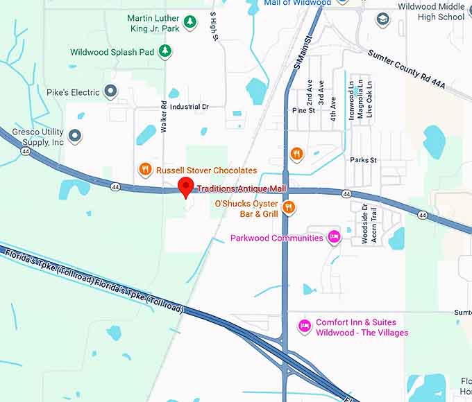 16. traditions antique mall map