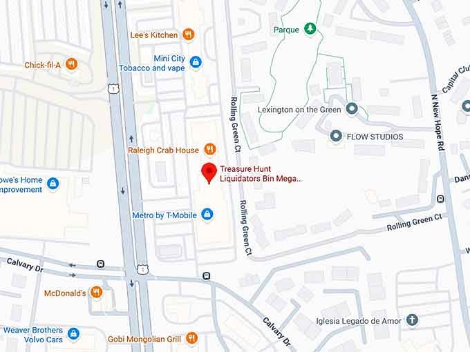 16. treasure hunt liquidators bin mega store map