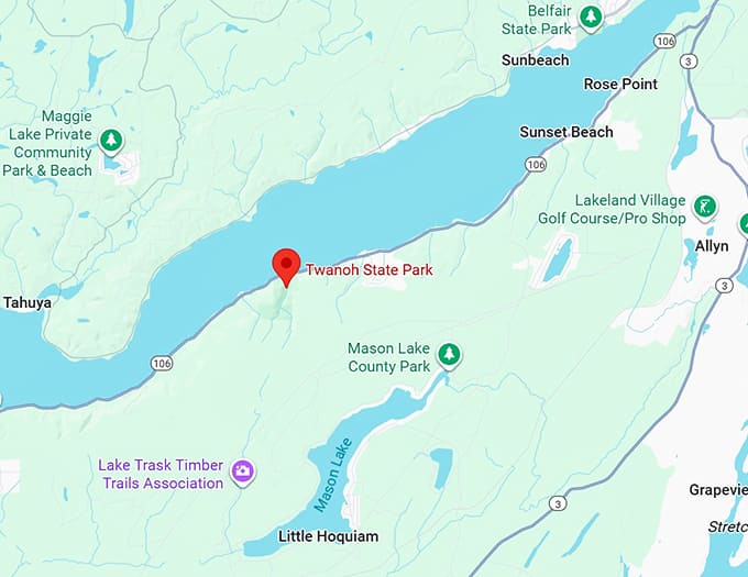 16. twanoh state park map