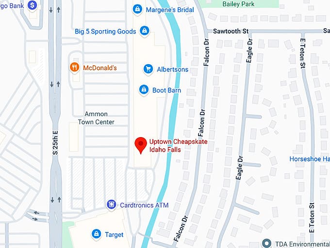 16. uptown cheapskate idaho falls map