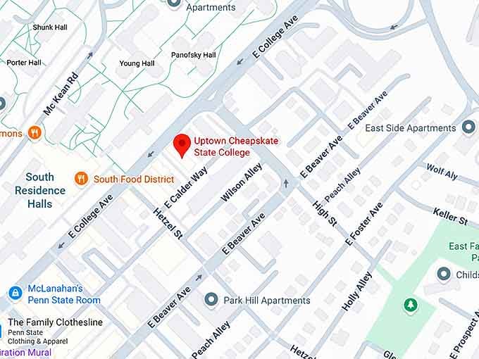 16. uptown cheapskate state college map