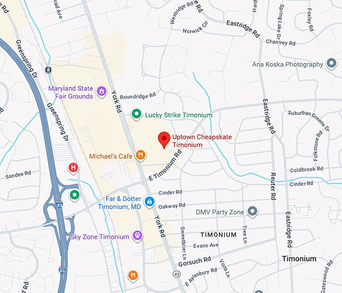 16. uptown cheapskate timonium map