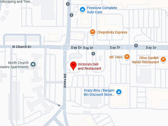 victoria's deli and restaurant map