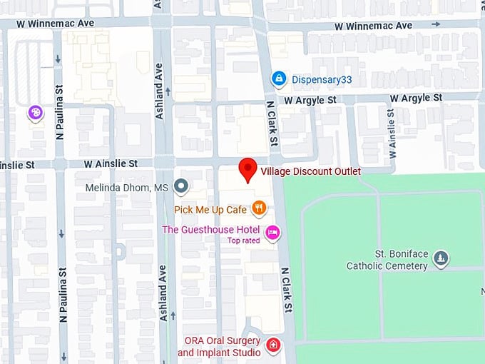 16. village discount outlet map