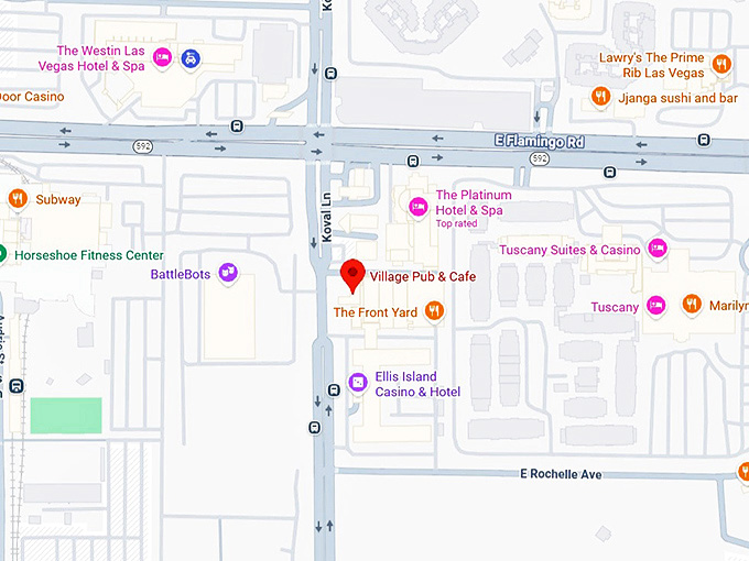 16. village pub & cafe map