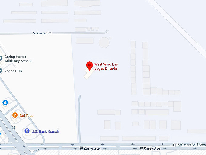 16. west wind las vegas drive in map