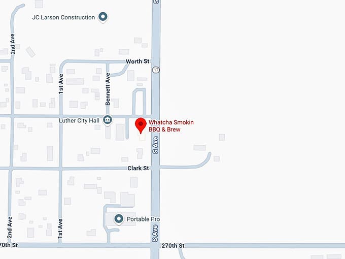 16. whatcha smokin bbq & brew map