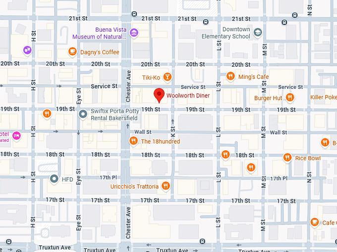 16. woolworth diner map