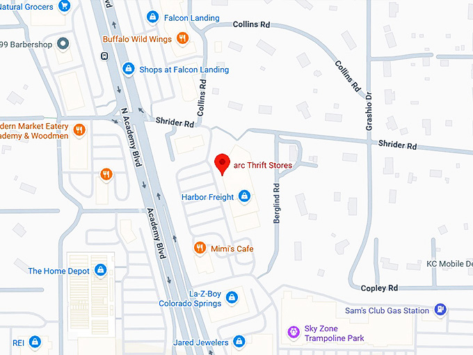 16. arc thrift stores map