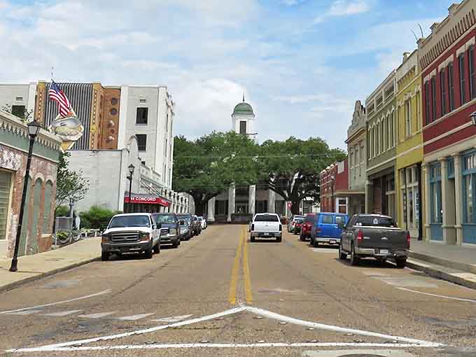 Downtown Abbeville welcomes you with colorful storefronts and that classic courthouse dome. Small-town charm with a capital C!