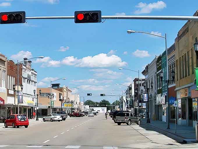 Downtown Columbus welcomes you with classic Midwestern charm and brick storefronts that haven't changed their prices since the '90s.