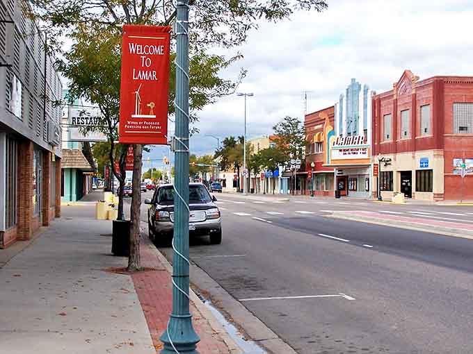 Lamar's welcoming Main Street feels like stepping into a Norman Rockwell painting where neighbors still chat on sidewalks.