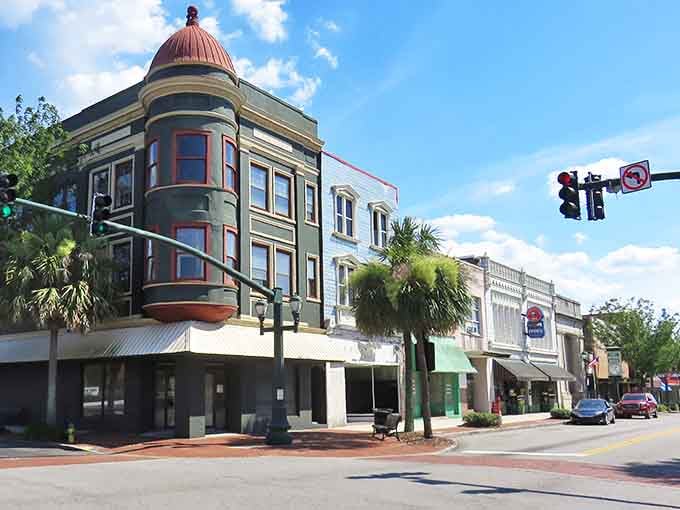 Downtown Orangeburg's historic buildings stand proud with their colorful facades, inviting you to slow down and explore.