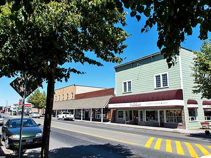 Sequim's charming main street looks like it was plucked from a Hallmark movie. Those awnings have witnessed decades of friendly hellos!