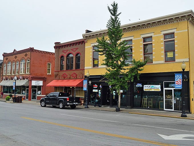 Somerset's historic downtown showcases colorful brick buildings that house charming local shops and eateries.